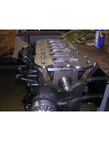 Crankshaft lower engine reinforcement plate for VW VR6 R32 R36 engine