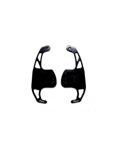 DSG steering wheel paddle kit in aluminum with Piano Black Titanium ...