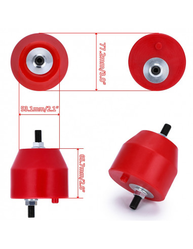 Polyurethane reinforced engine mount kit for BMW E36 E46 320i 320ti ...