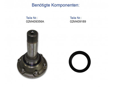 Support kit for mounting AUDI VW 02m gearbox on VW golf 1 ...