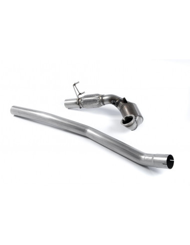 Milltek stainless steel turbo downpipe with catalyst replacement or Hi ...