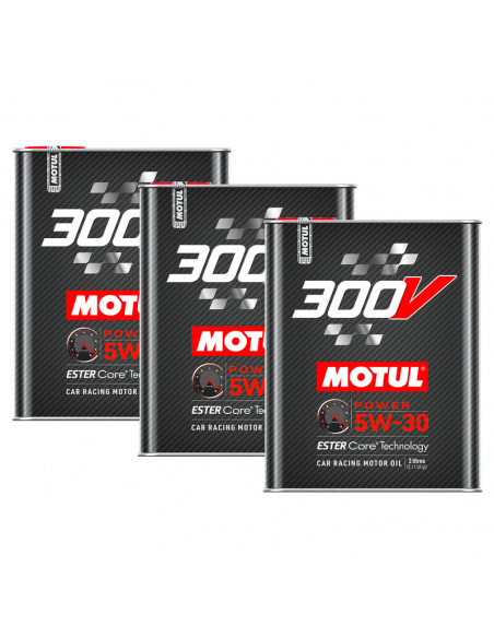 Motul 300V Power Racing 5w30 Oil 3 x 2L