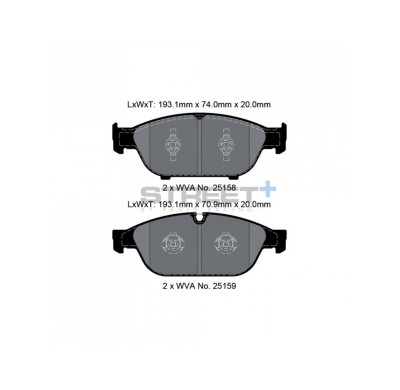 PAGID Street Plus FRONT Brake Pads for Audi A6 C7 A7 4G A8 D4 1.8 2.0 2 ...