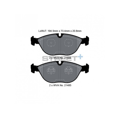 PAGID Street Plus FRONT Brake Pads for Bmw 7 E38 740d 750i il Z8 E52