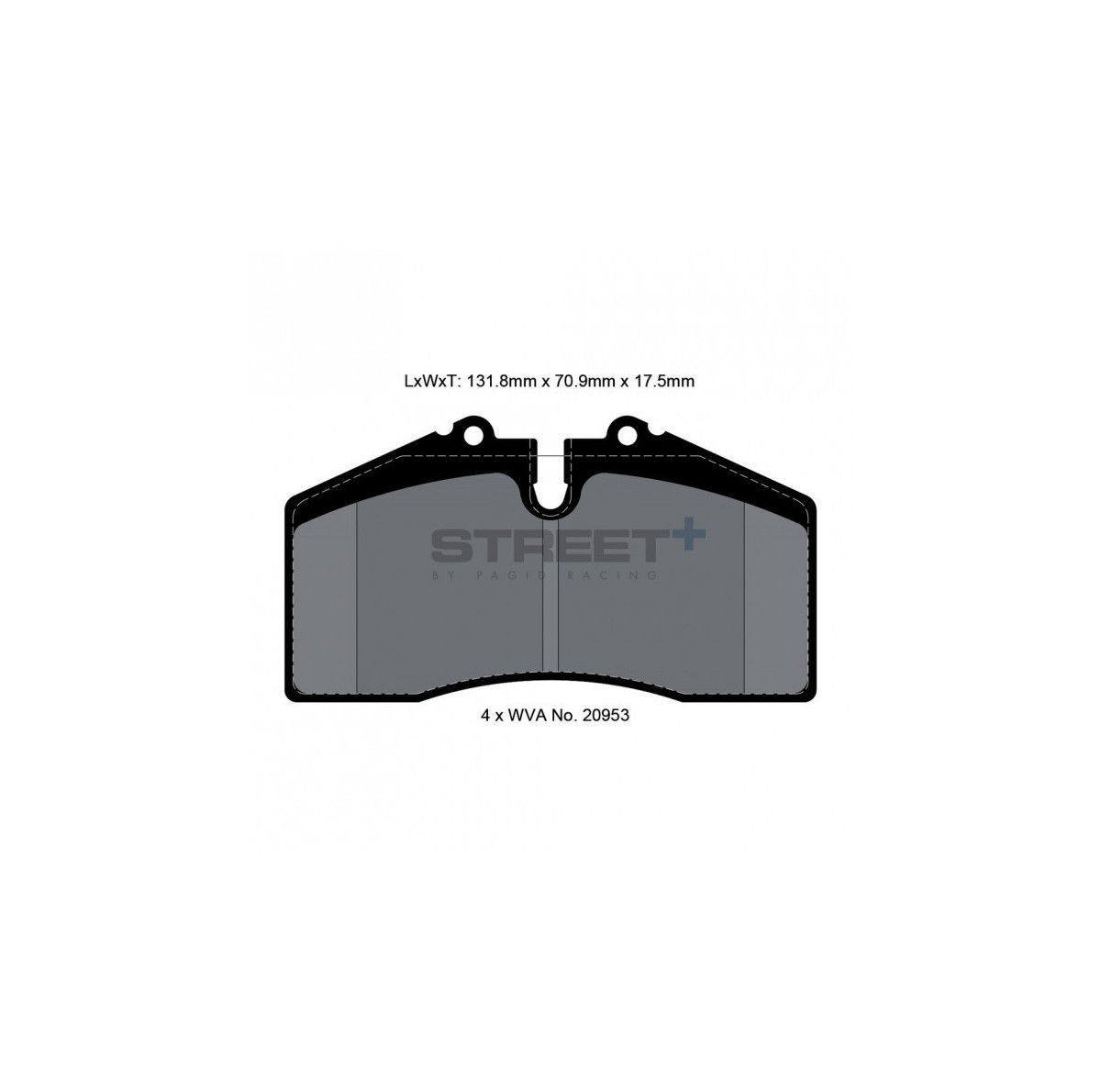 PAGID Street Plus REAR Brake Pads for PORSCHE 911 Carrera GT2 3.6 3.8 Turbo