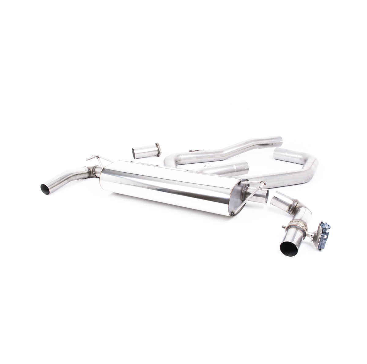 Milltek 80mm stainless steel exhaust line for CHEVROLET Corvette C8 Z06 ...