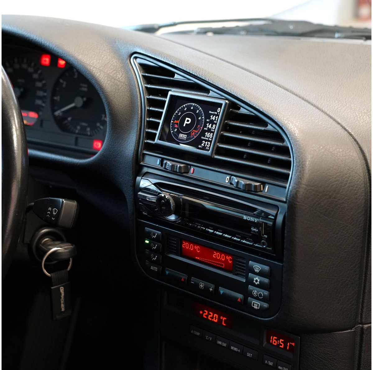 CANchecked LCD display MFD28 Gen2 for BMW 3 Series M3 E36 all engines